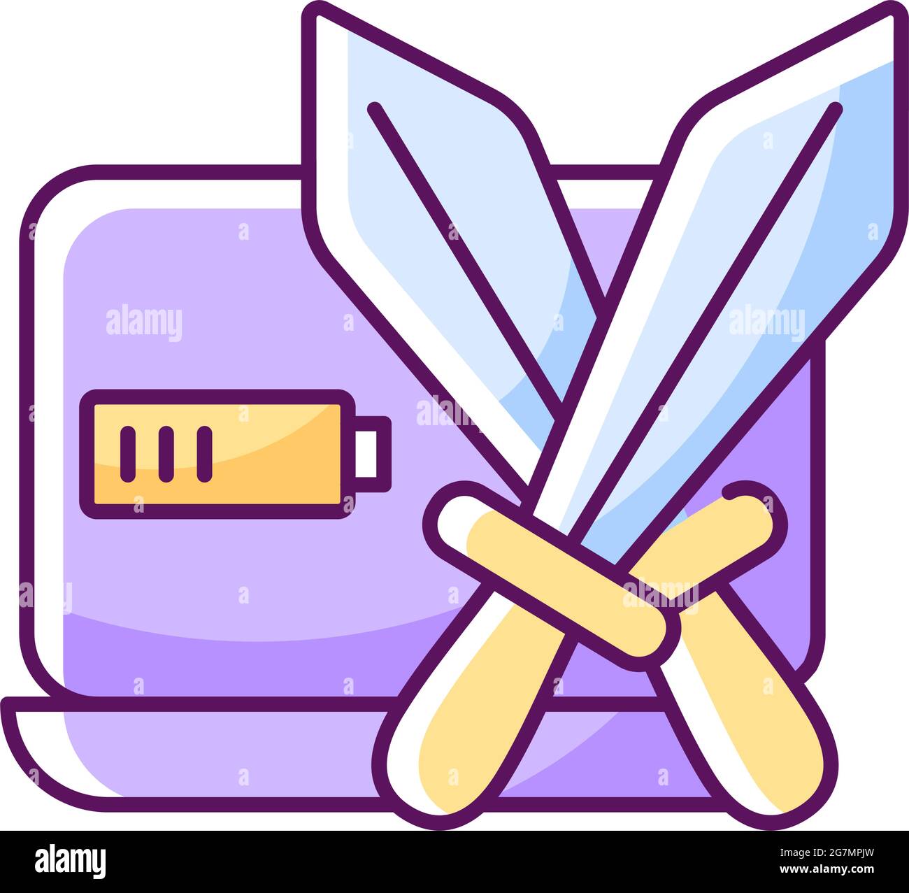 Combat games RGB color icon Stock Vector Image & Art - Alamy