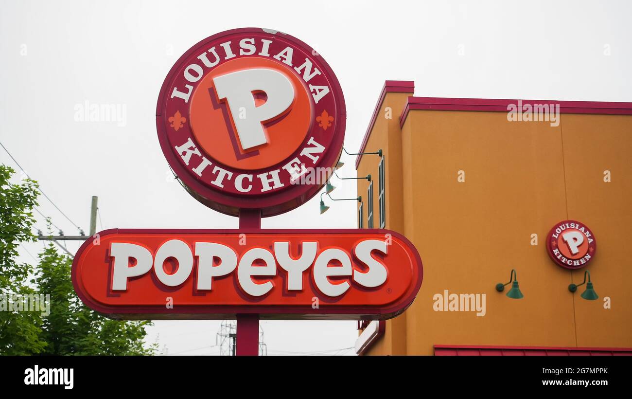 Popeyes sign hi-res stock photography and images - Alamy