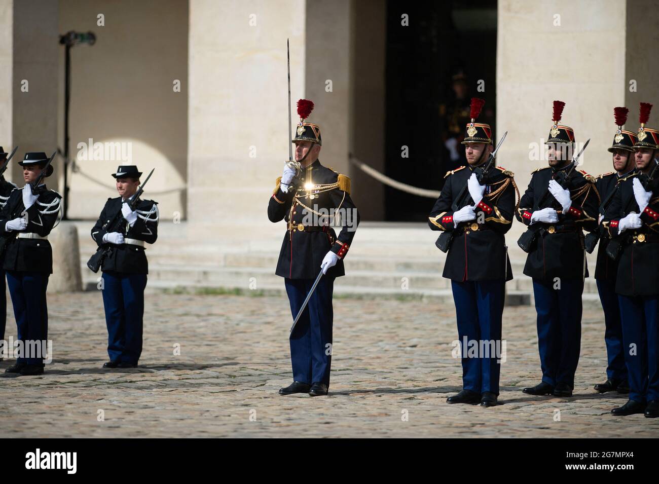 Police and Military ceremony of military valour decorations for the ...
