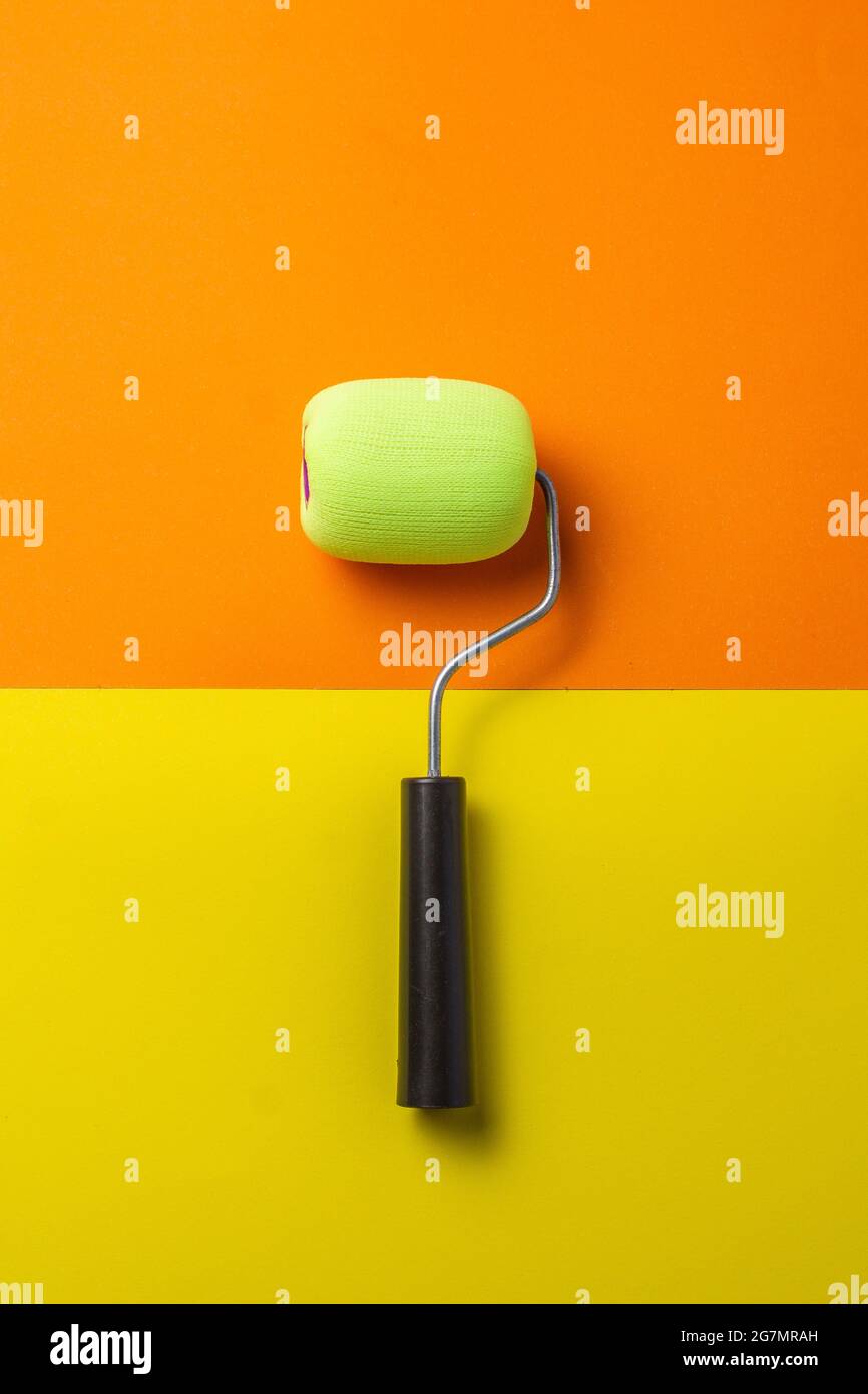 Closeup shot of a paint roller Stock Photo - Alamy