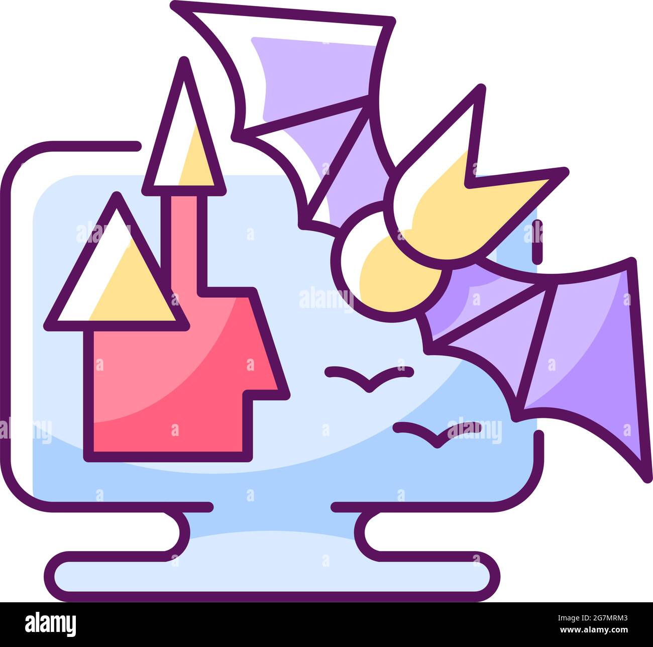 Horror games RGB color icon Stock Vector Image & Art - Alamy