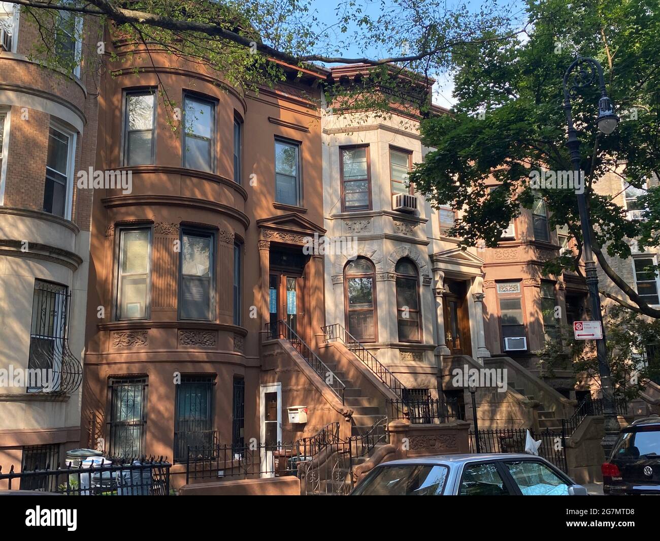 Classic brownstone and limestone high stoop homes and apartments in the ...