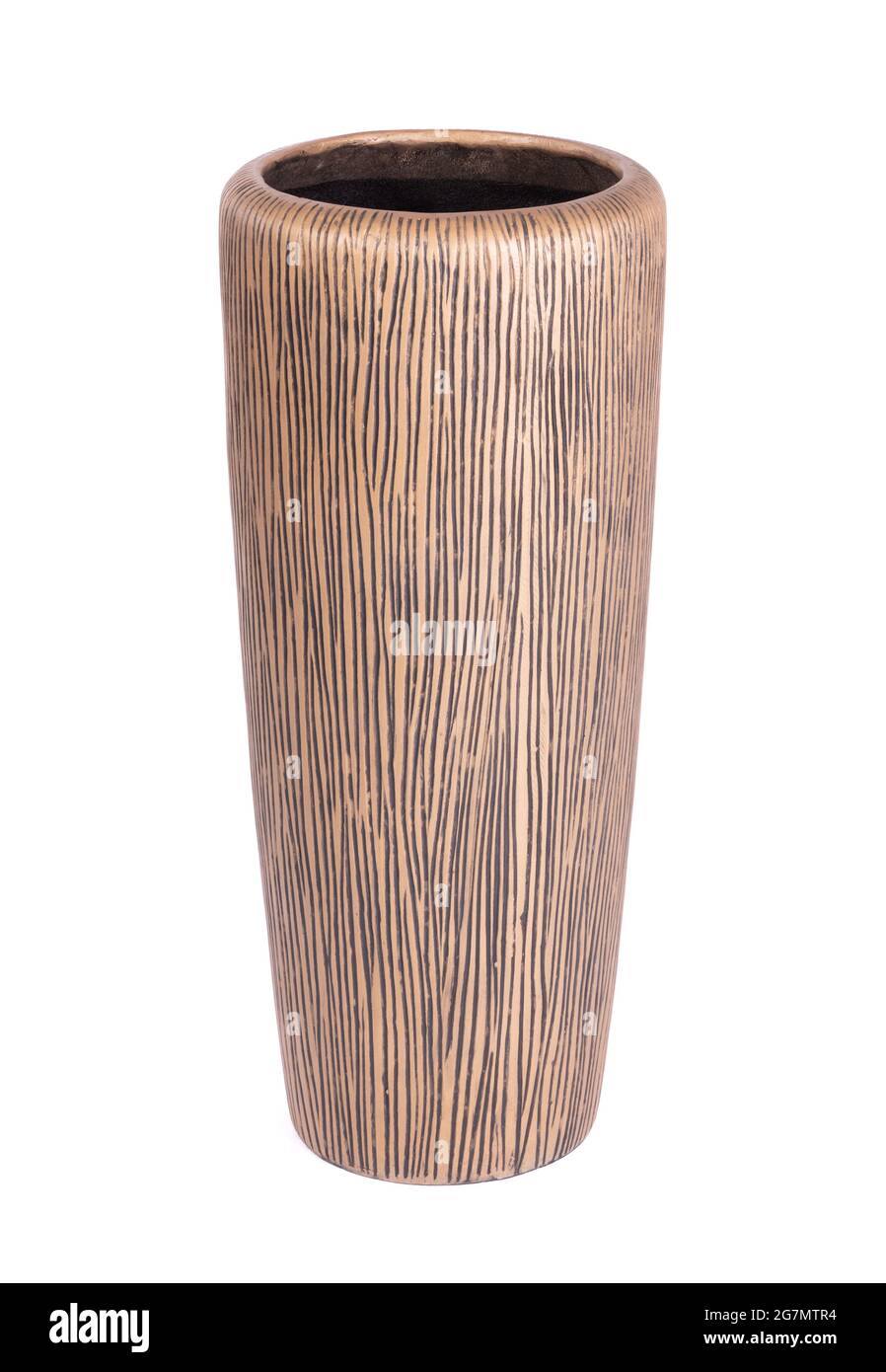 Large modern vase, isolated on white background Stock Photo - Alamy