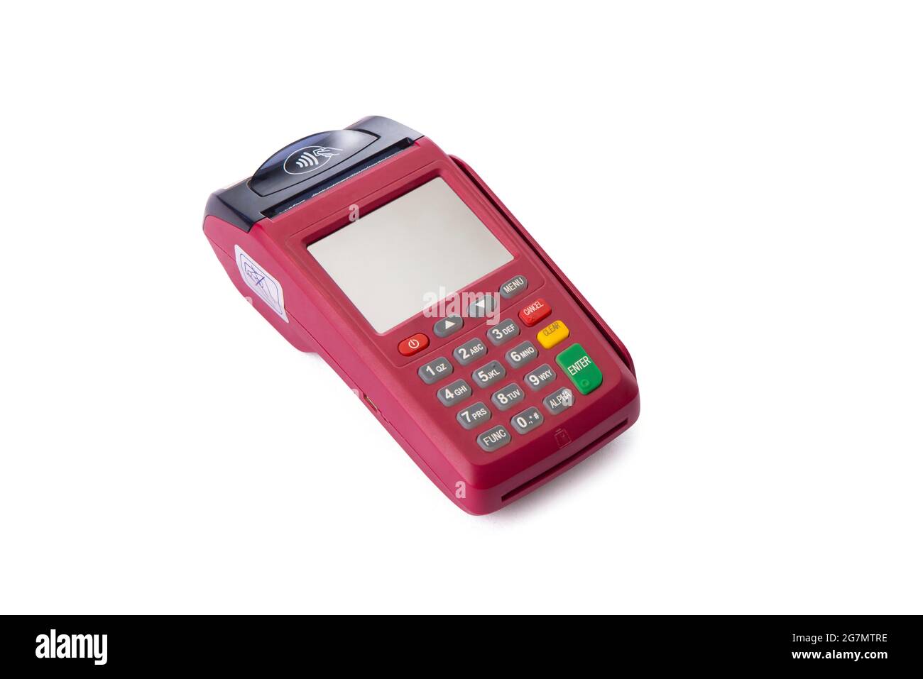 Display of a swipe machine Stock Photo - Alamy