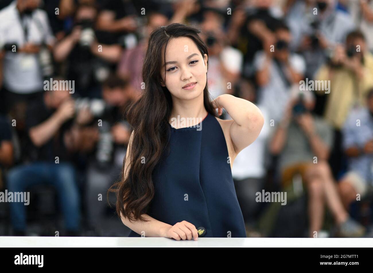 Lucie Zhang attending the Paris 13th Photocall as part of the 74th ...