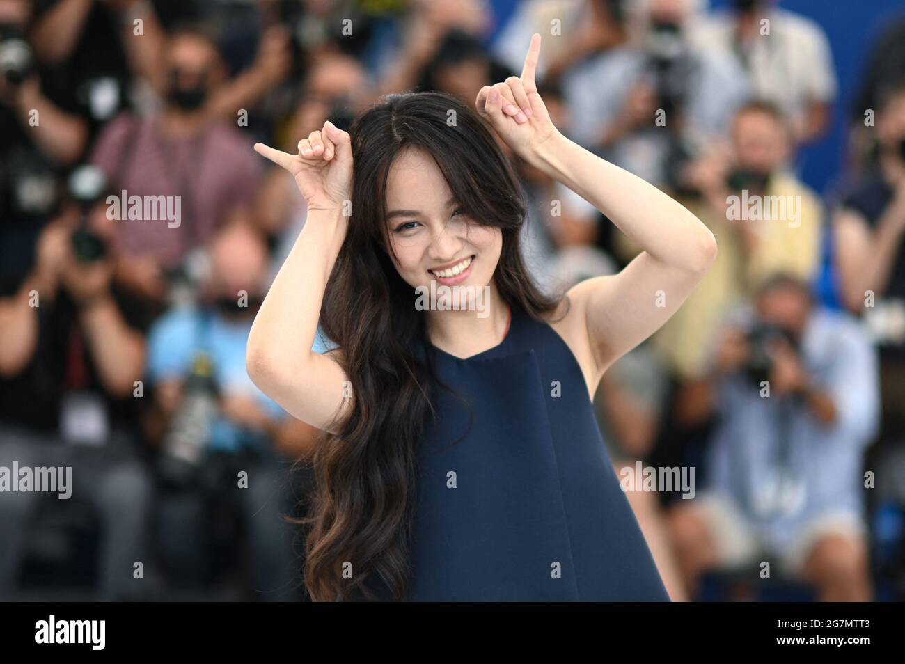 Lucie Zhang attending the Paris 13th Photocall as part of the 74th ...