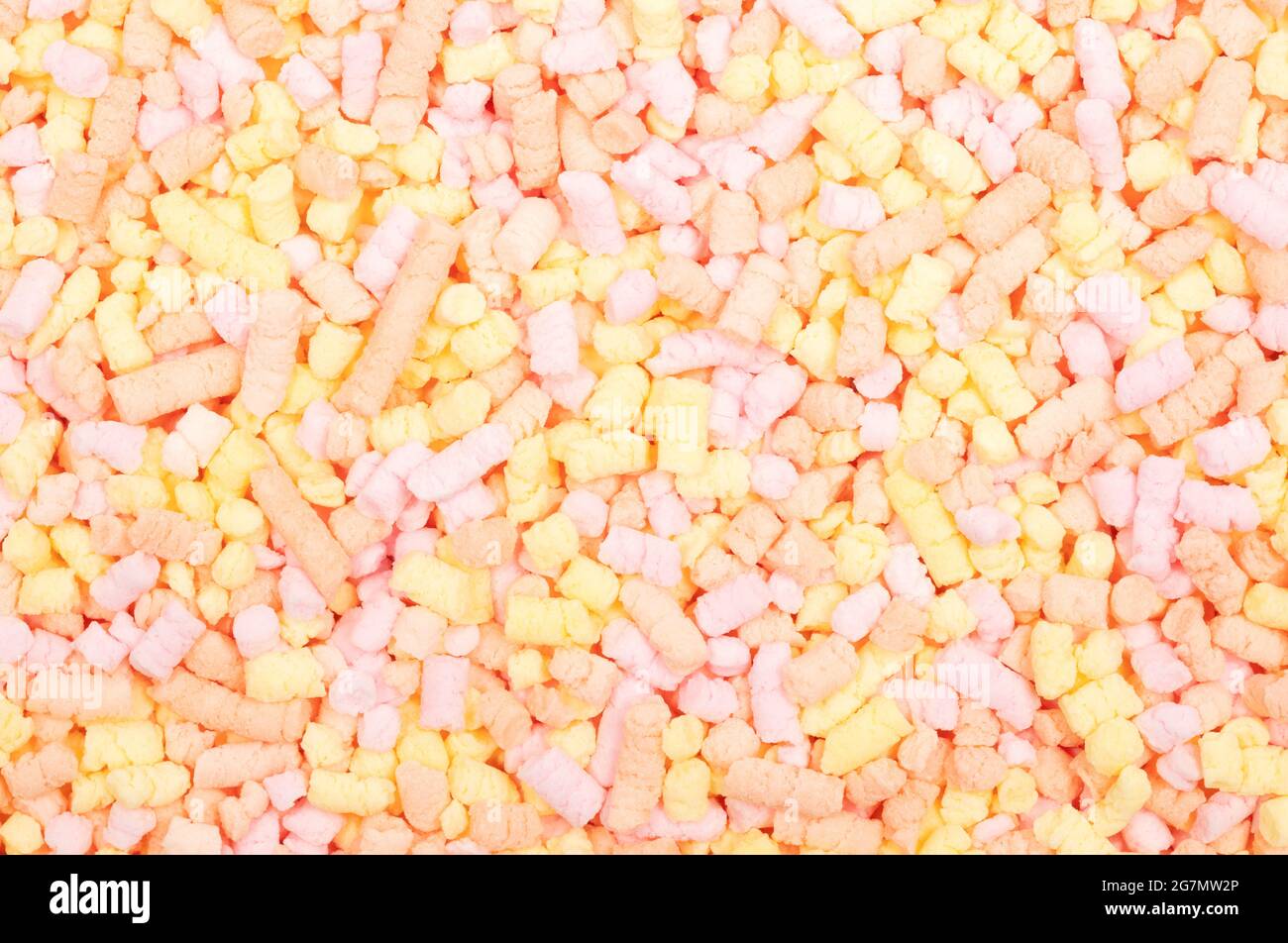 Dutch sweet colored sprinkles or vruchten hagelslag, isolated Stock ...