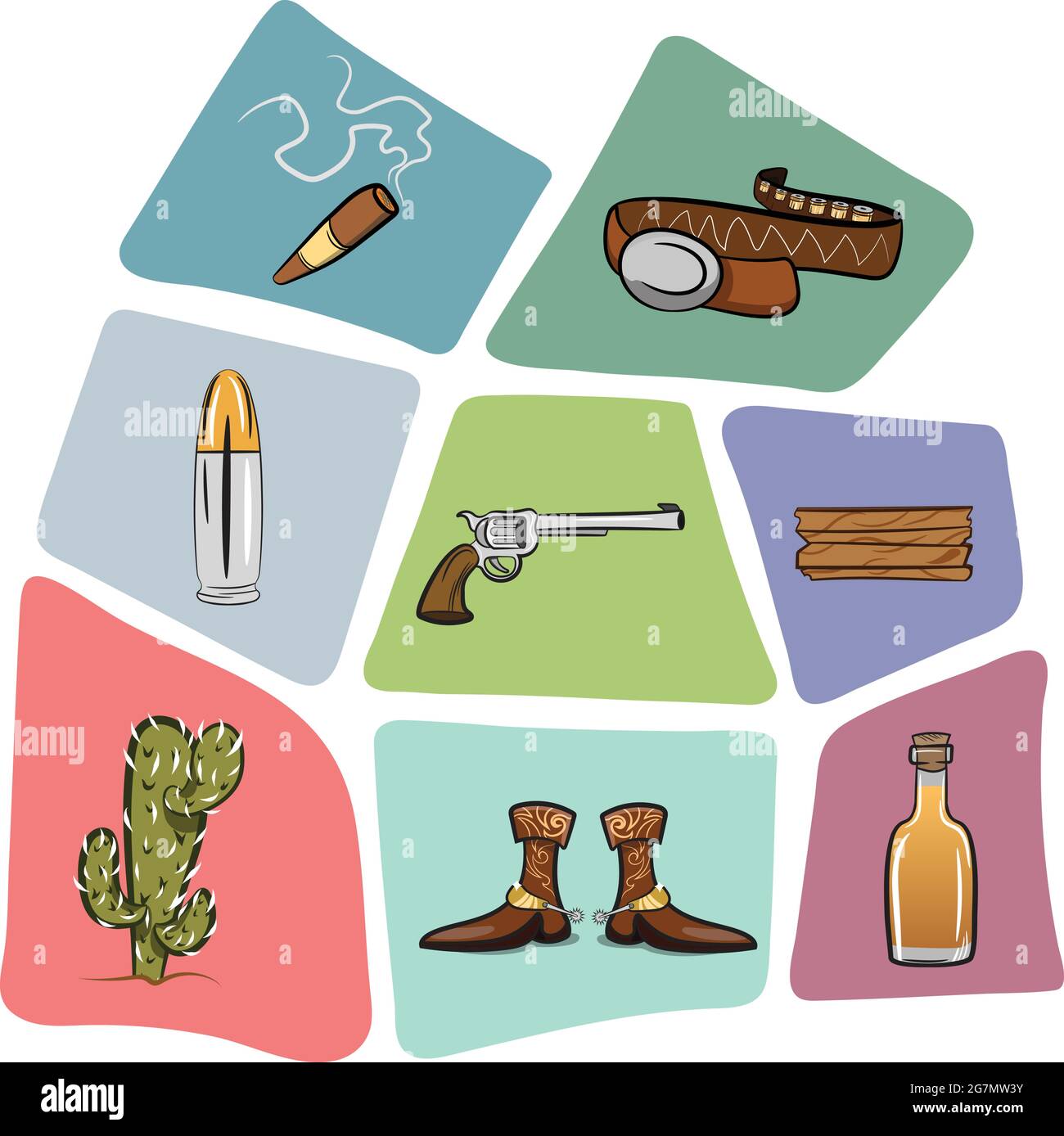 Cowboy riding horse pack horse Cut Out Stock Images & Pictures - Alamy