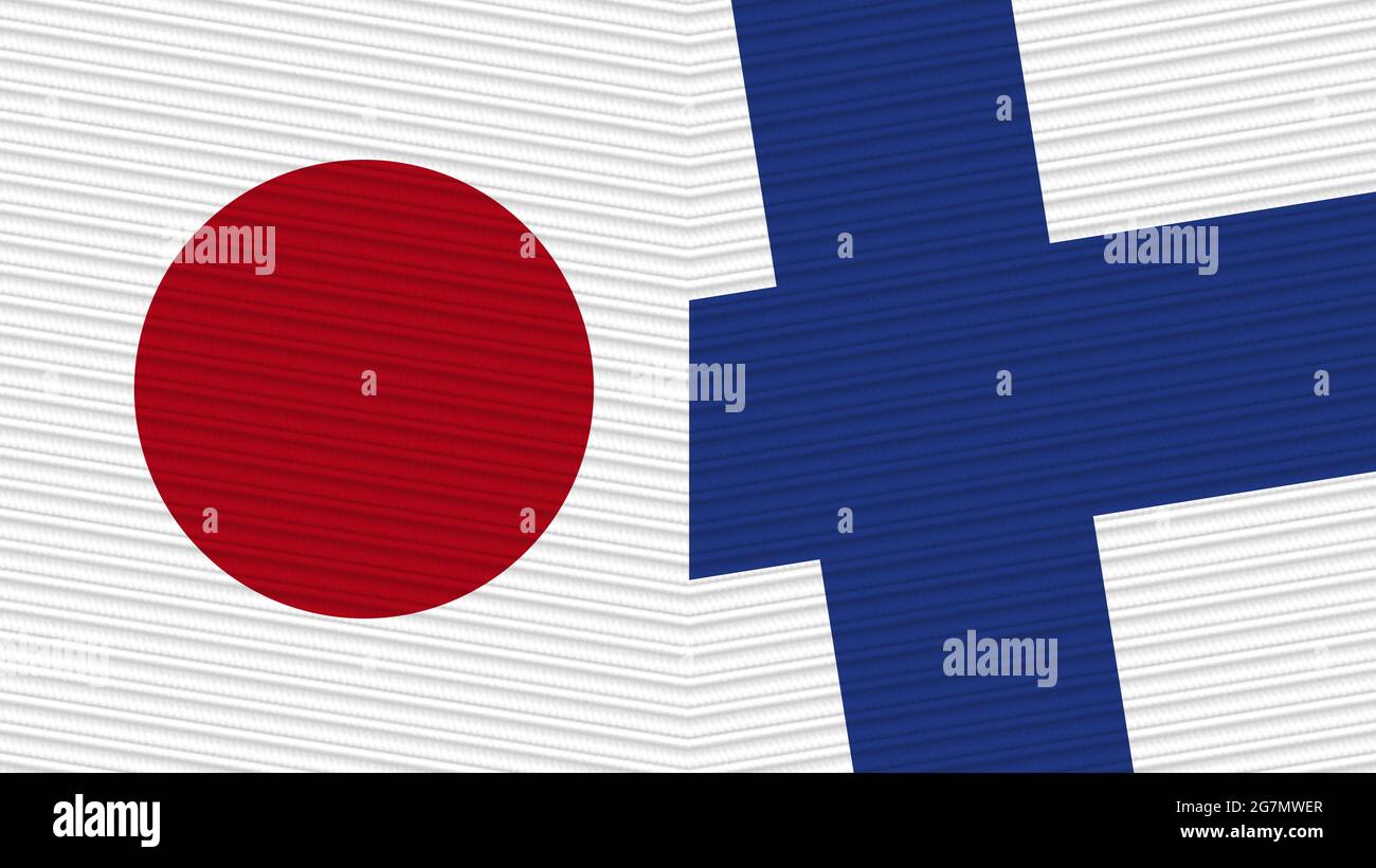 France and Japan Two Half Flags Together Fabric Texture Illustration ...