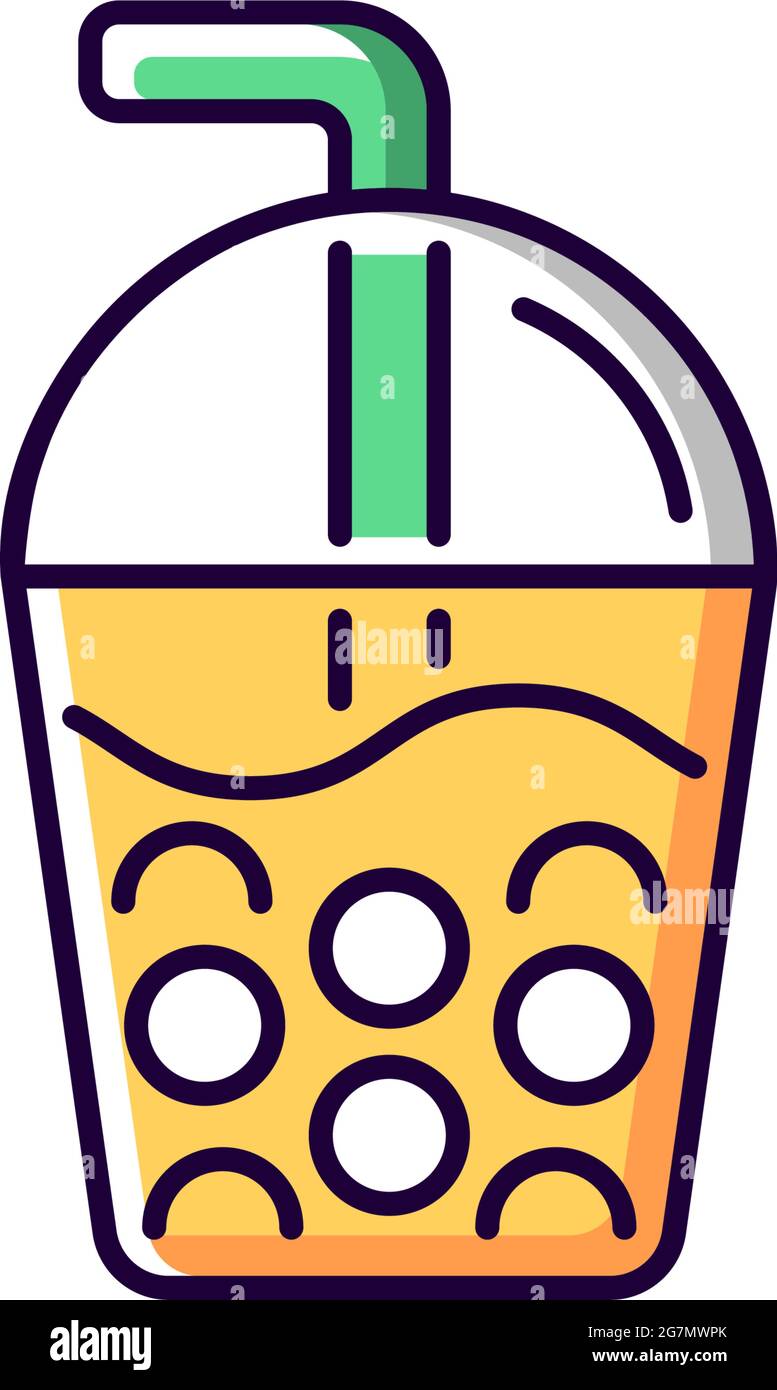 Taiwanese bubble tea milk Stock Vector Images - Alamy
