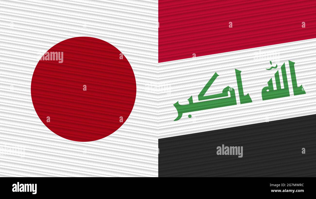 Ireland and Japan Two Half Flags Together Fabric Texture Illustration ...