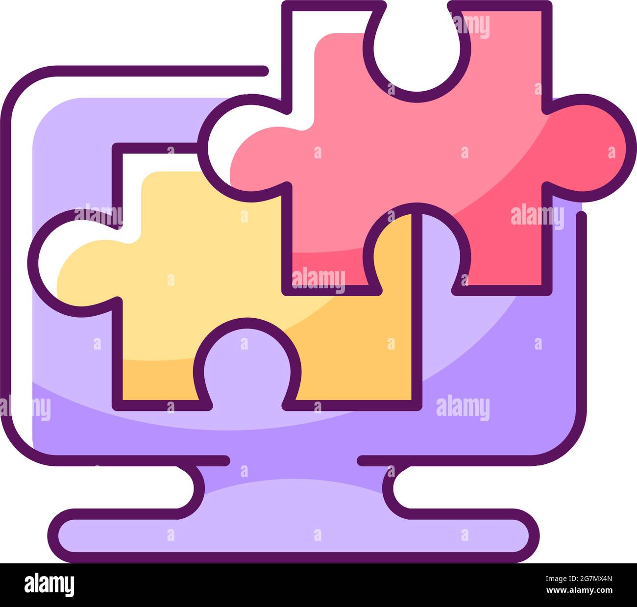 Online game connect icon Stock Vector Images - Alamy