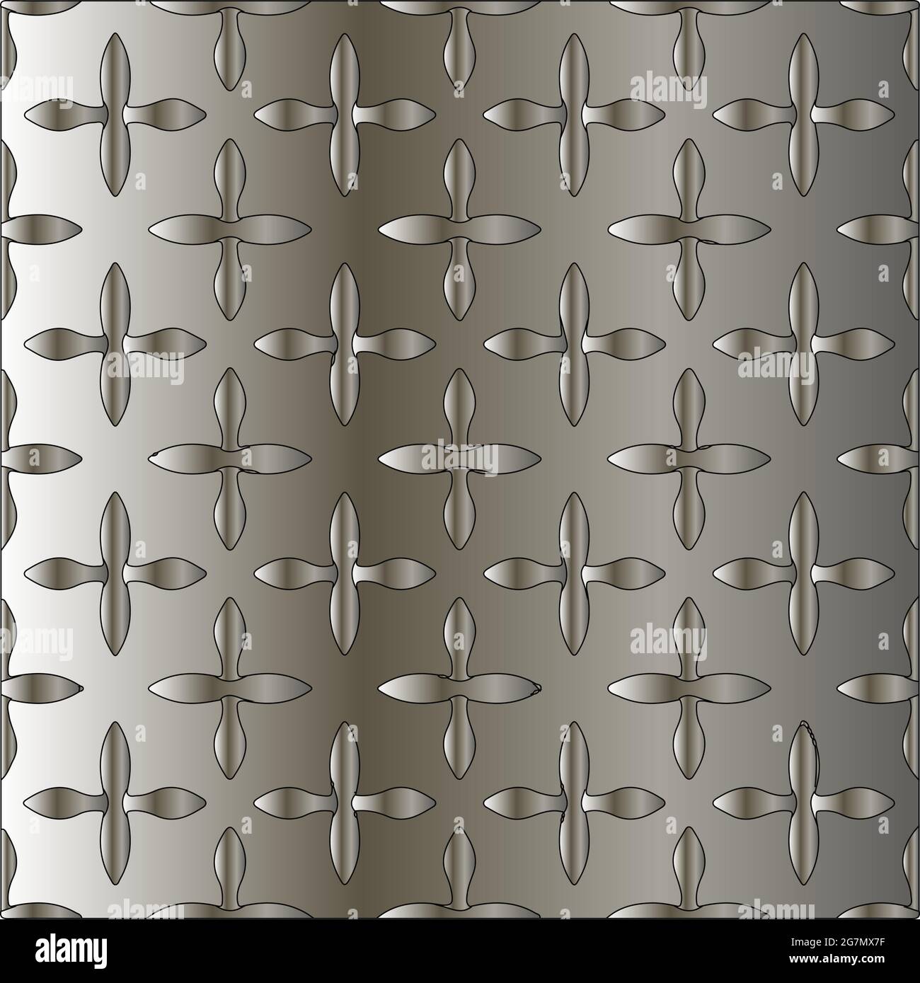 steel metallic gradient with a repeating pattern. Abstract metallic ...