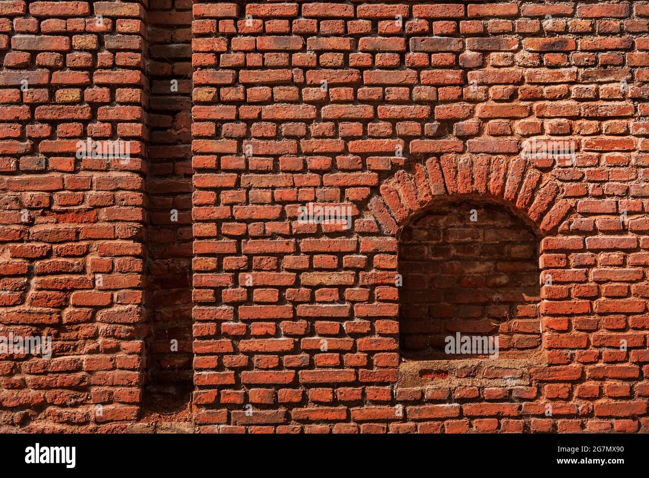 Brick wall with window hi-res stock photography and images - Alamy