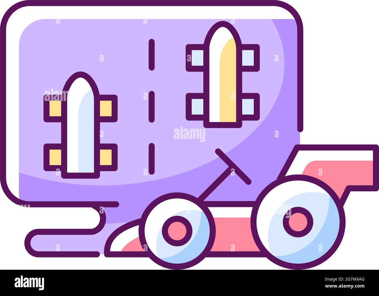 Racing simulator Stock Vector Images - Alamy