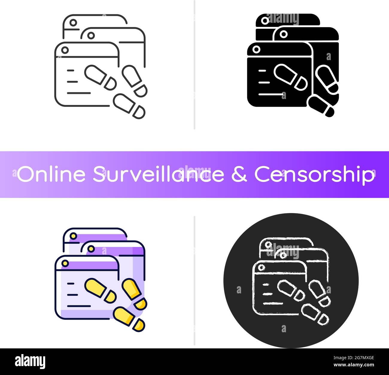 Digital trail icon Stock Vector Image & Art - Alamy