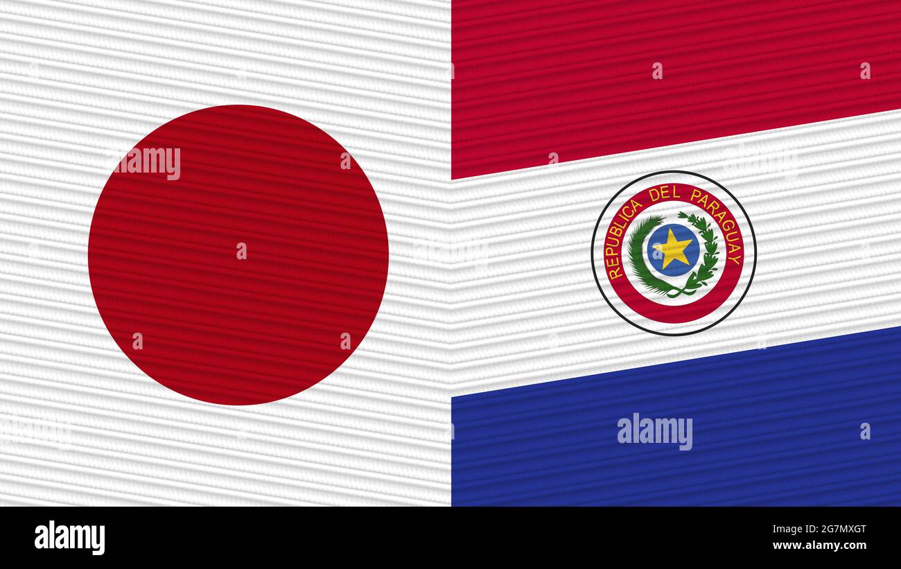 Peru and Japan Two Half Flags Together Fabric Texture Illustration ...