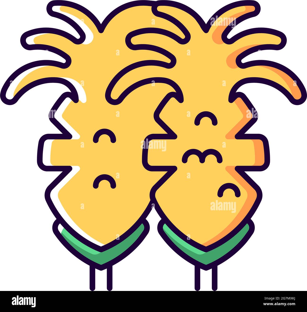 Fried squid RGB color icon Stock Vector Image & Art - Alamy