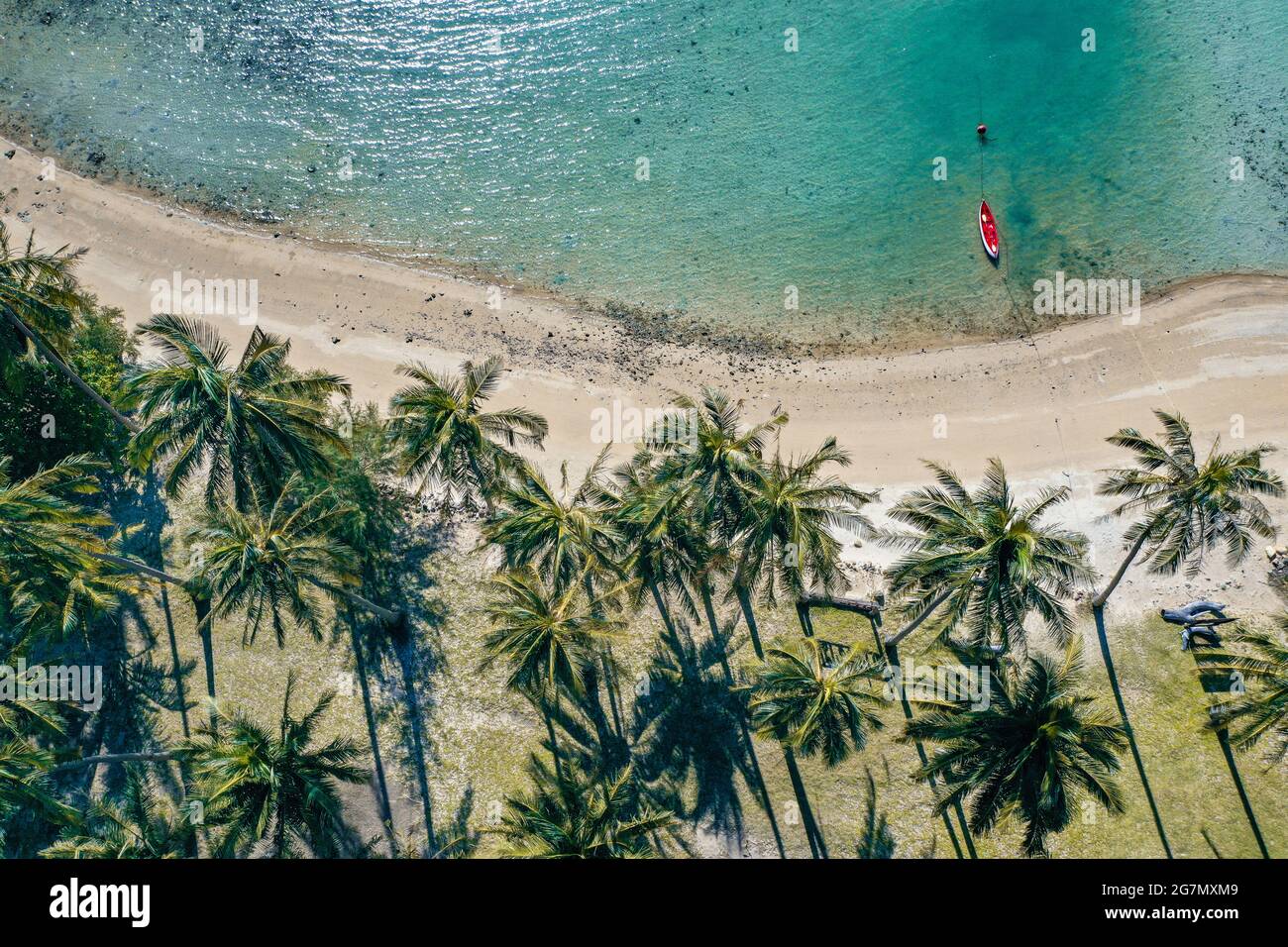 Aerial view of Koh Ngam, in Koh Chang, Trat, thailand, south east asia ...