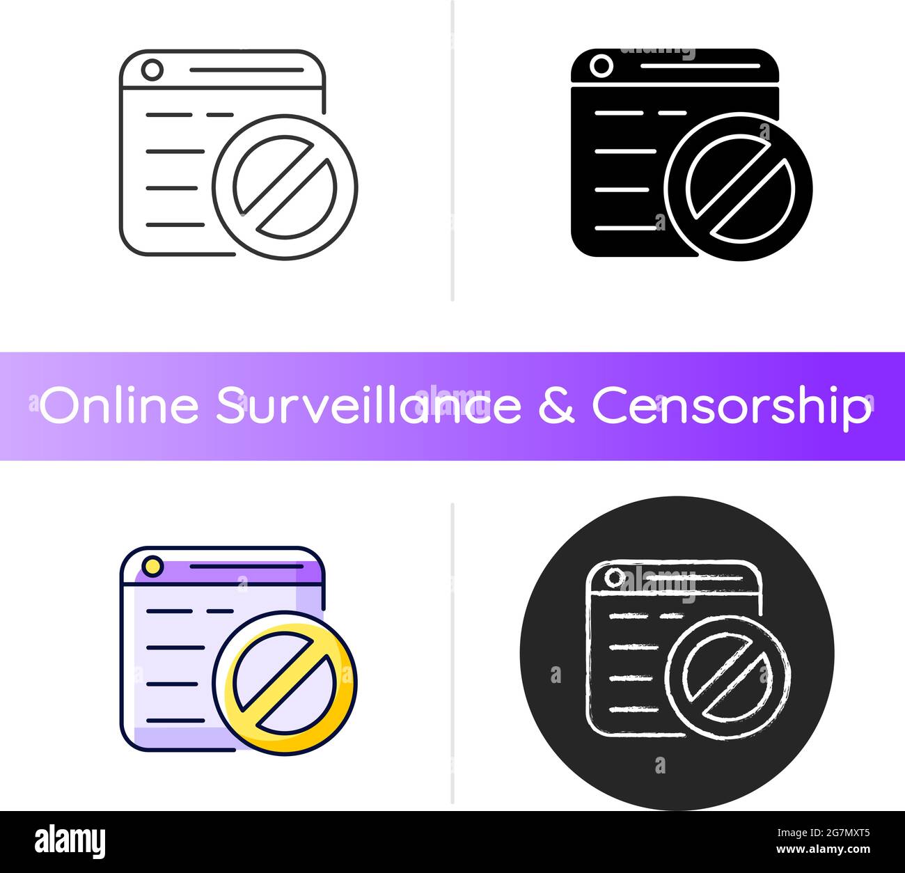 Blocking access Stock Vector Images - Alamy