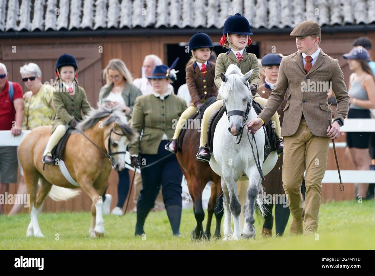 Competitors in a show ring at the Great Yorkshire Show at the Great ...