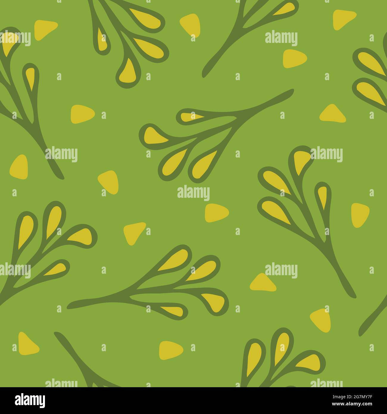 Pattern simple tree elements Stock Vector Images - Alamy