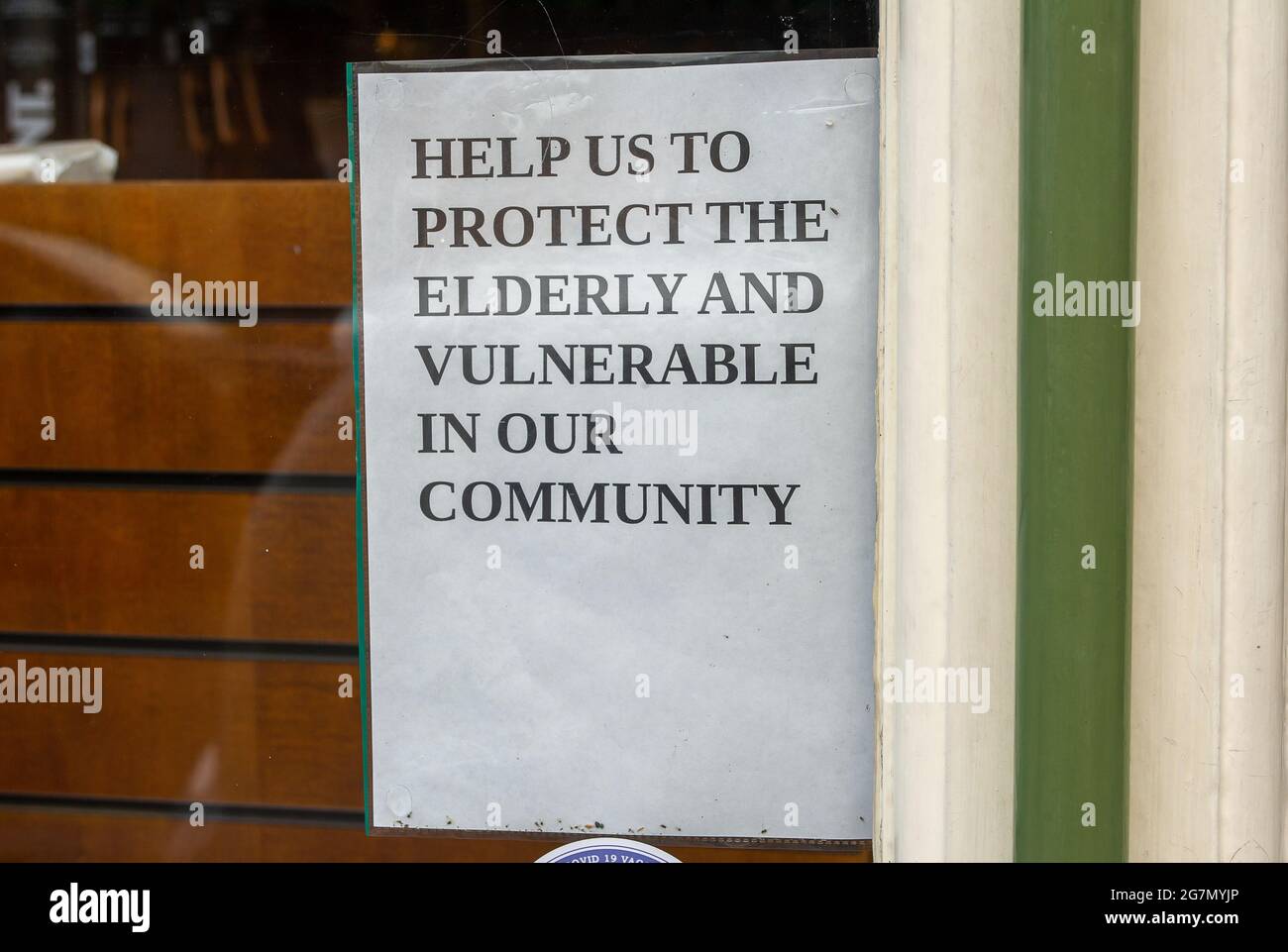 Protect the vulnerable sign hi-res stock photography and images - Alamy
