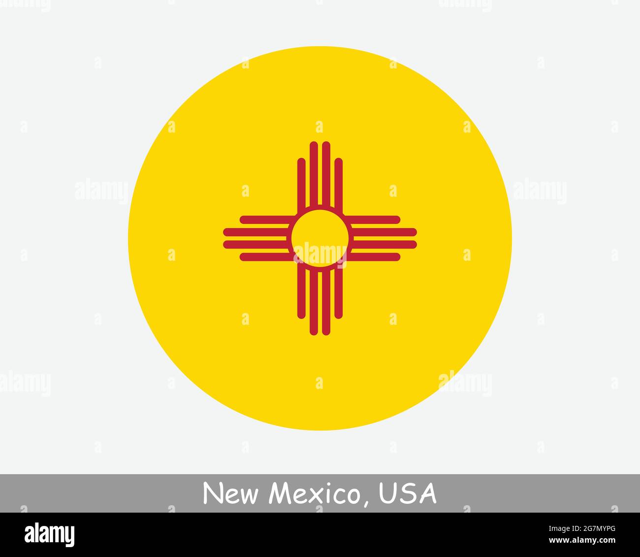 New mexico flag zia Stock Vector Images - Alamy