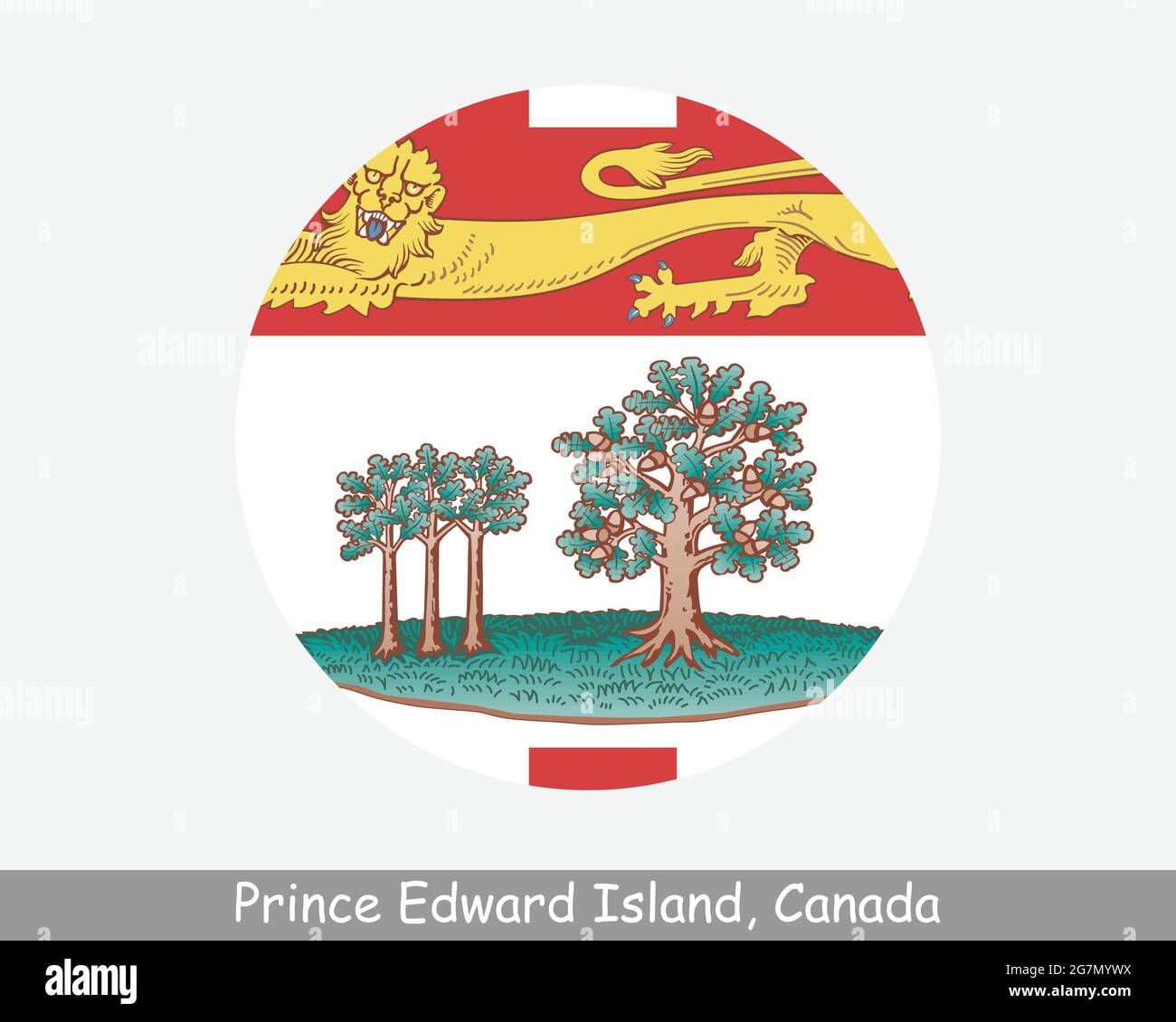 Canadian provincial flag Stock Vector Images - Alamy