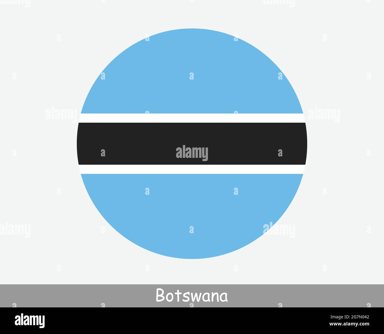 Botswana Round Circle Flag. Batswana Circular Button Banner Icon. Motswana EPS Vector Stock ...
