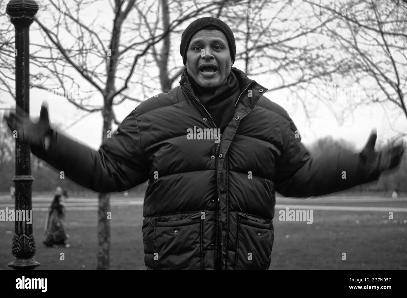 Addressing people hi-res stock photography and images - Alamy