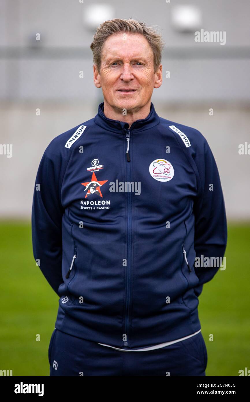 Essevee's head coach Francky Dury poses for a team picture, at the 2021 ...