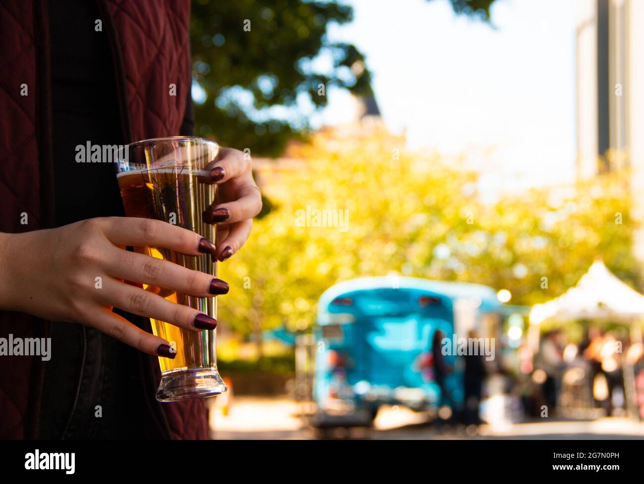 A beautiful shot at a beer festival Stock Photo - Alamy