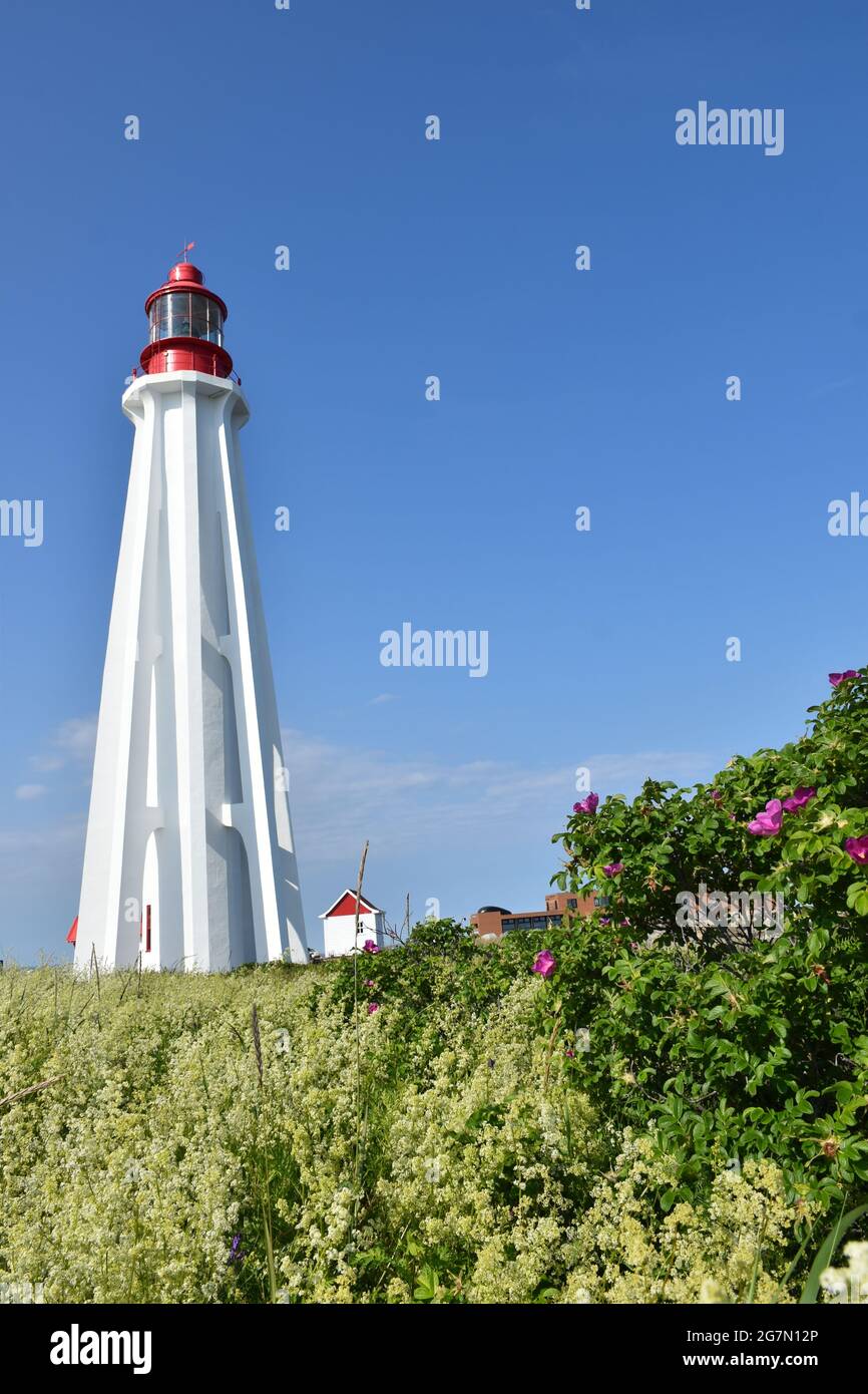 The historic site of the Pointe-Au-Père lighthouse Stock Photo - Alamy