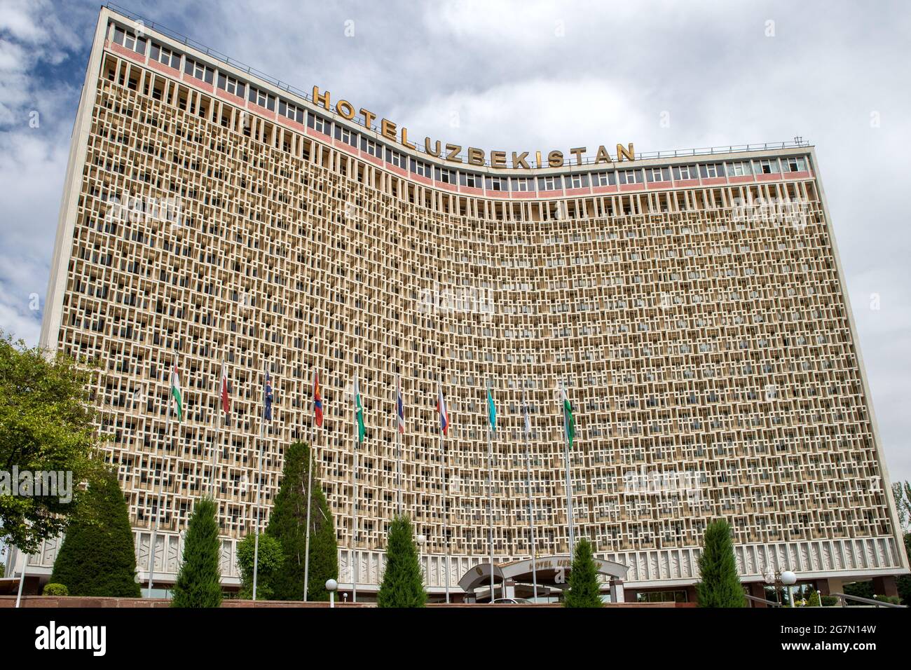 Soviet style Hotel Uzbekistan, Tashkent, Uzbekistan Stock Photo - Alamy