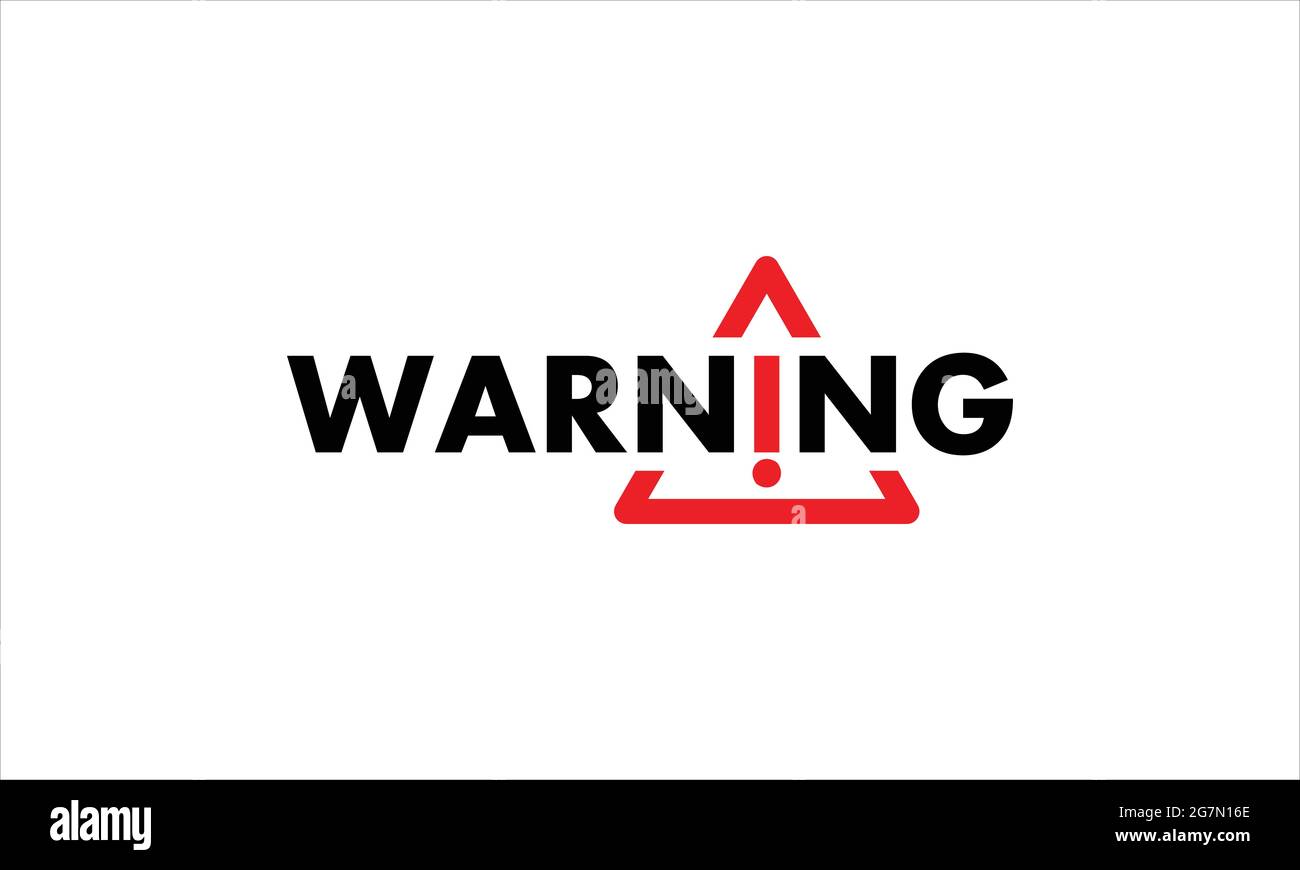 warning sign symbol template icon logo design iluustration Stock Vector ...