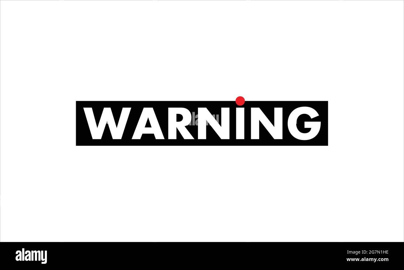 warning icon logo design vector illustration template Stock Vector ...