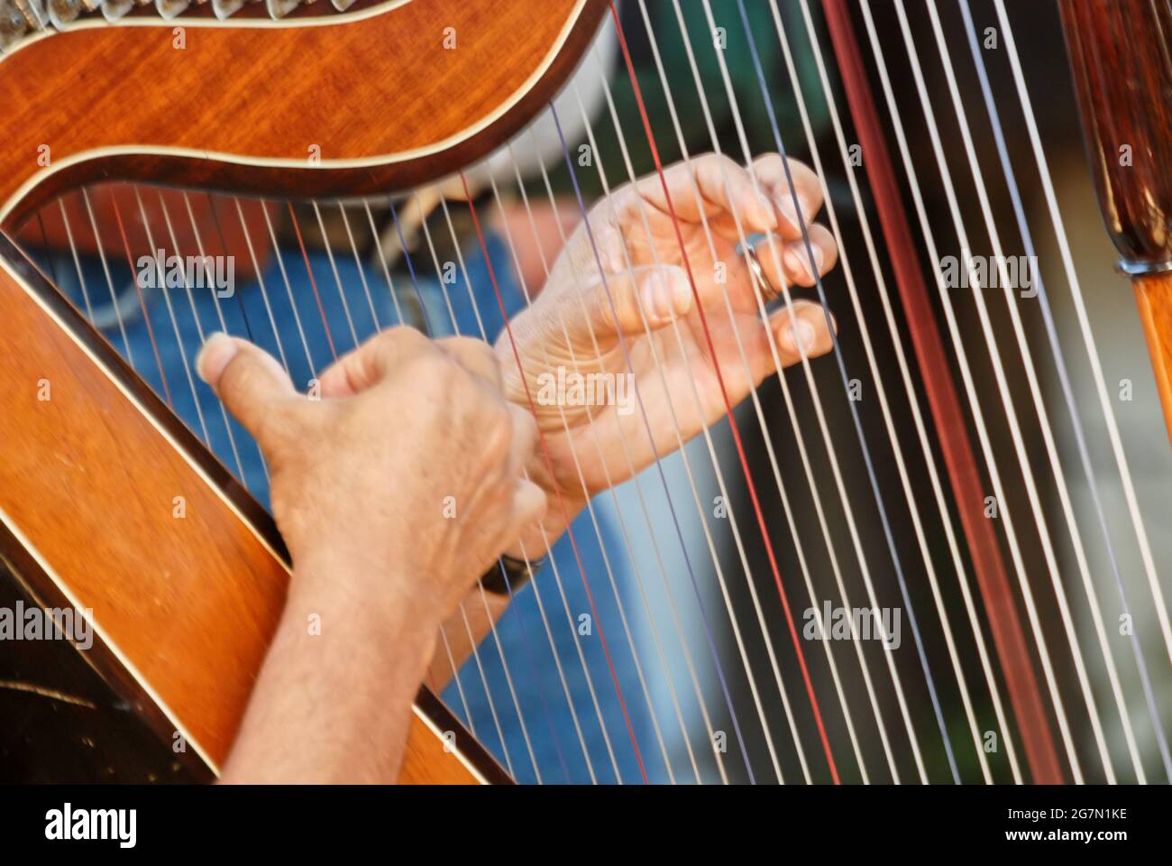 Hand Harp Player