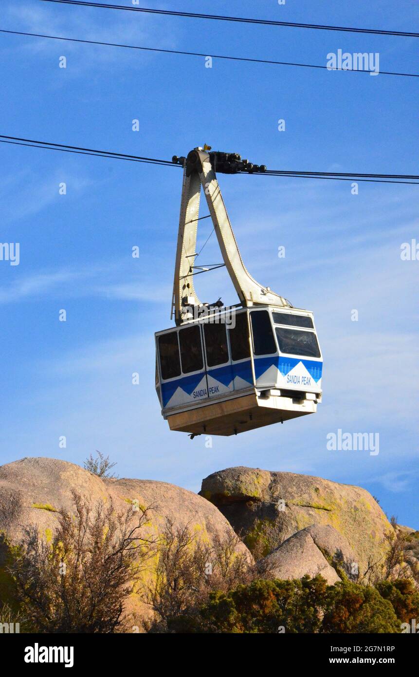 Sandia Peak Tramway in Albuquerque, New Mexico Stock Photo - Alamy