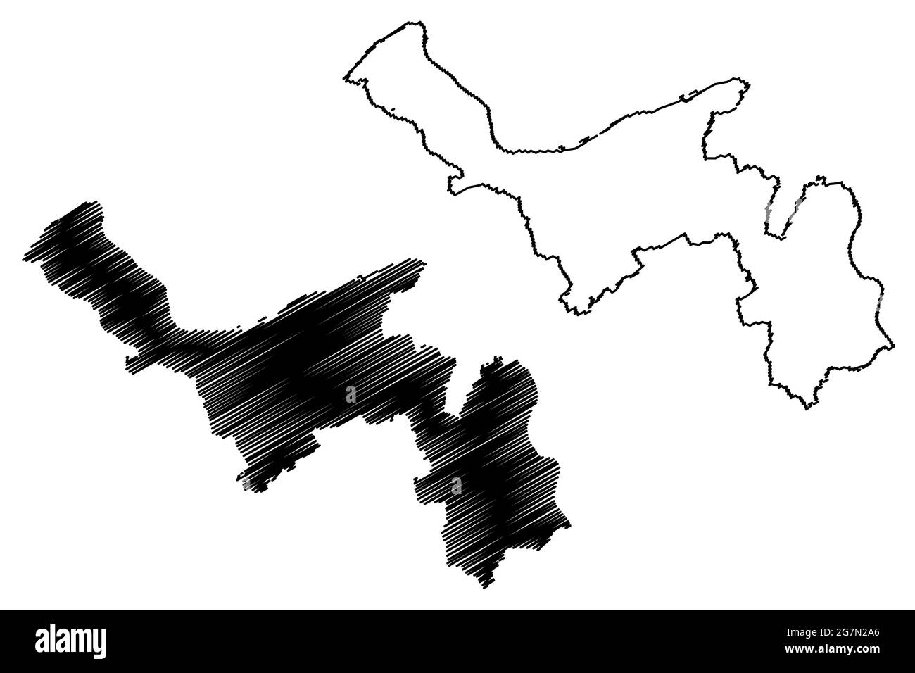 Mainz-Bingen district (Federal Republic of Germany, State of Rhineland ...