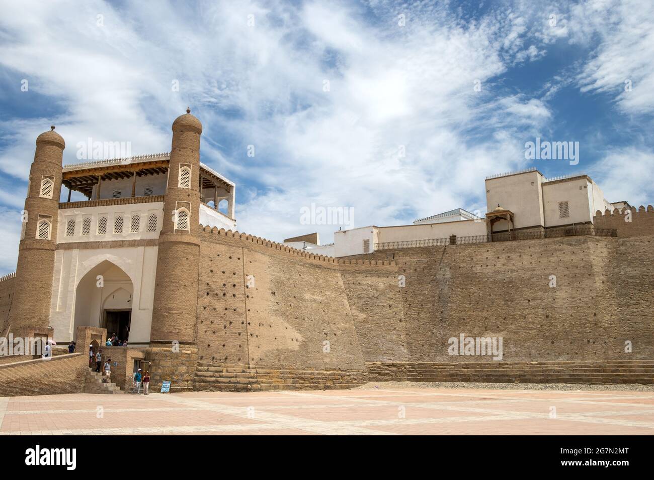 Curtain wall, The Ark of Bukhara is a massive fortress, Bukhara ...