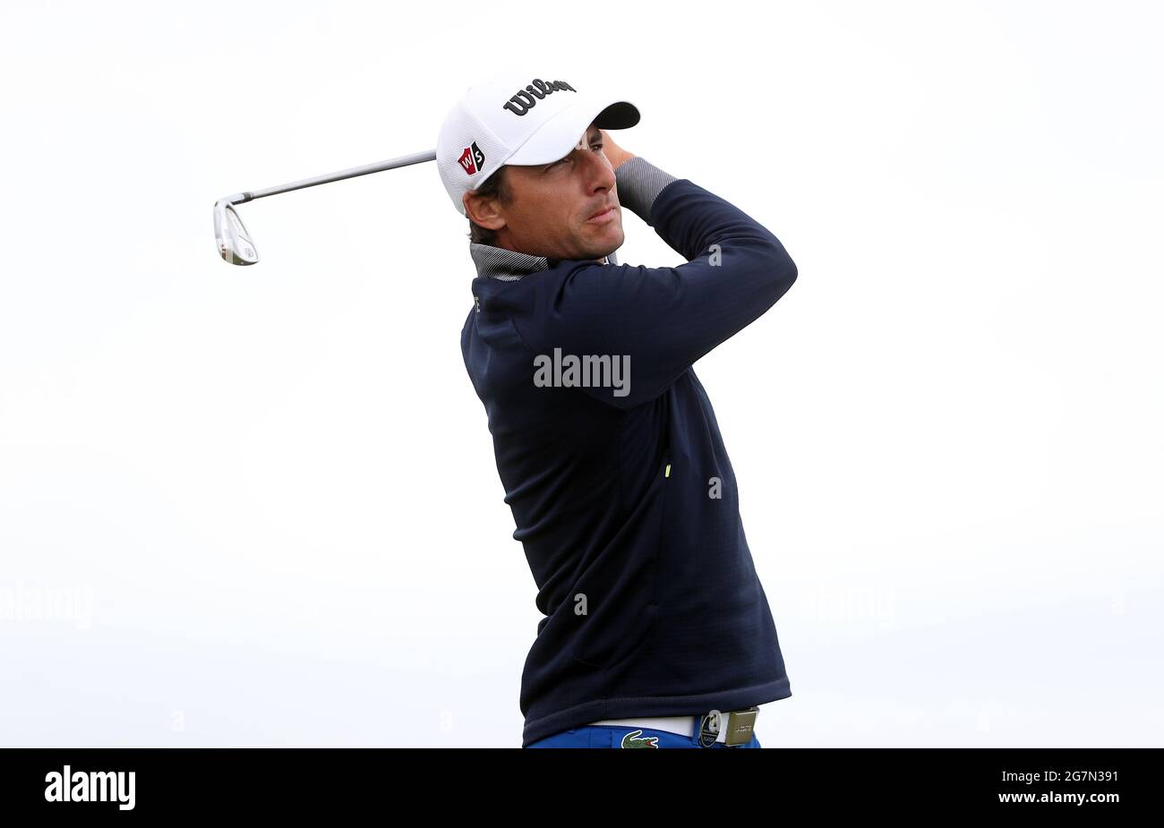 France’s Benjamin Hebert tees off during day one of The Open at The ...