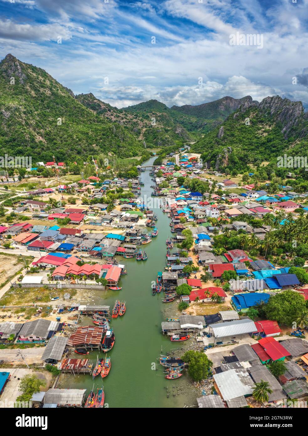 Bang Pu fishing Village in Sam Roi Yot national park, Prachuap Khiri ...