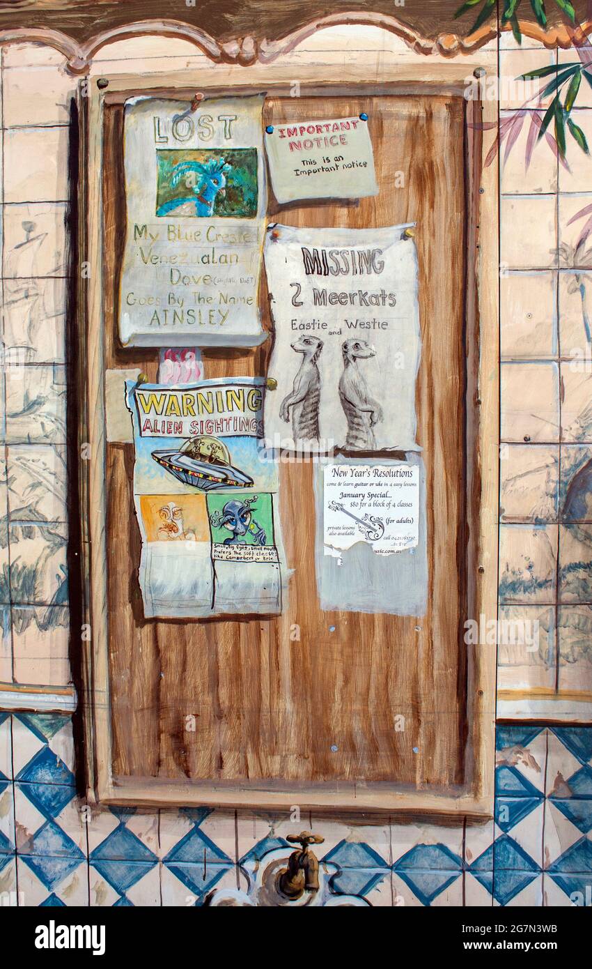 Painted notice painting of notice board hi-res stock photography and ...