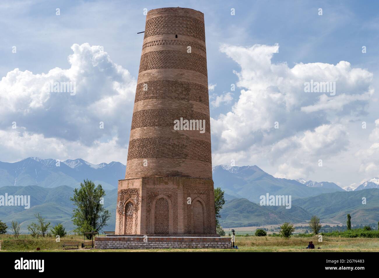 Burana Minaret, former 11th century city of Balasgun, Chuy Valley ...