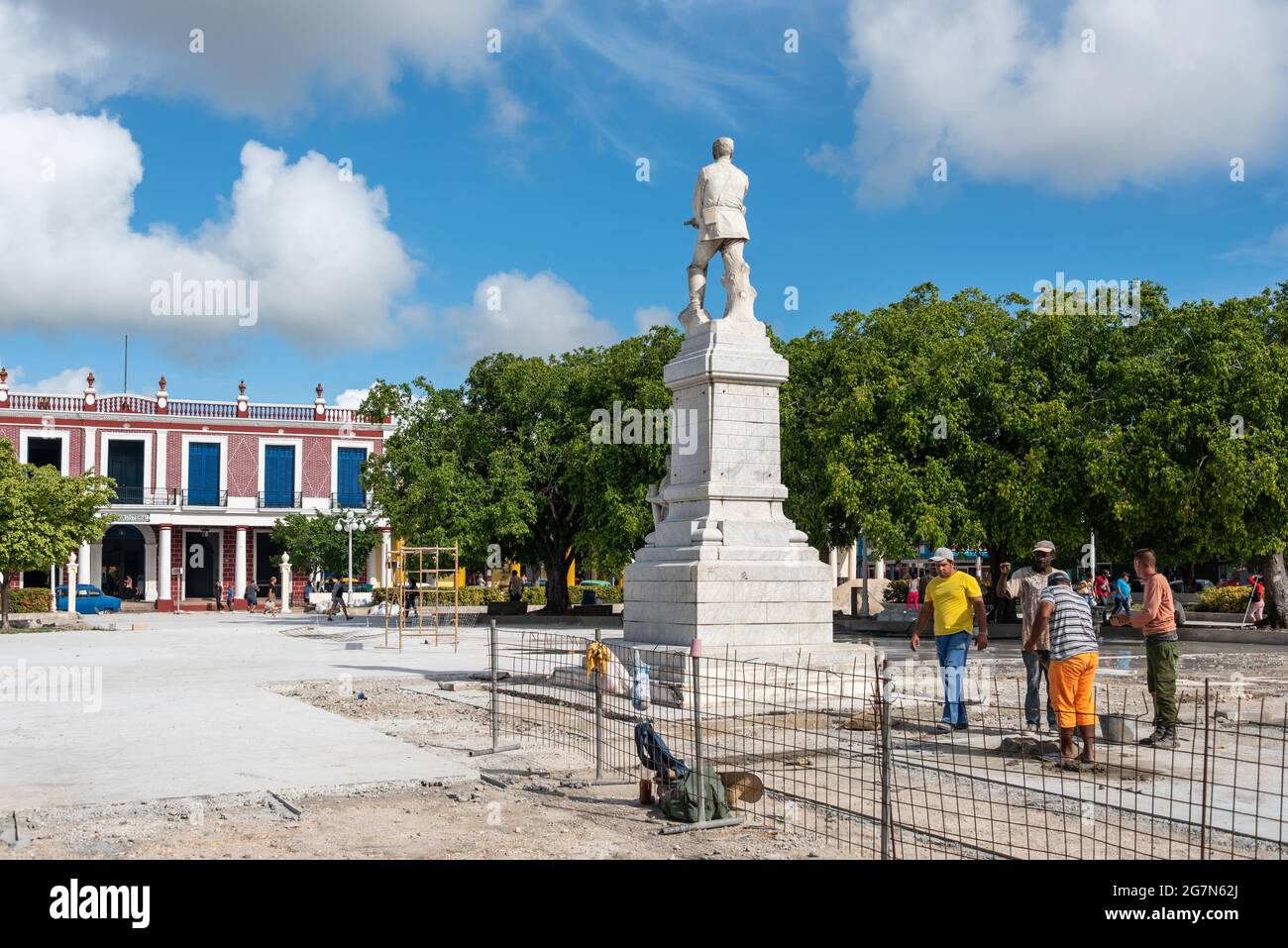 Calixto Garcia square in reconstruction, Holguin, Cuba, 2016 Stock ...