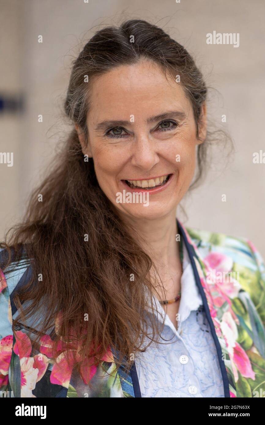 Nuremberg, Germany. 15th July, 2021. Writer Tanja Kinkel during a visit ...
