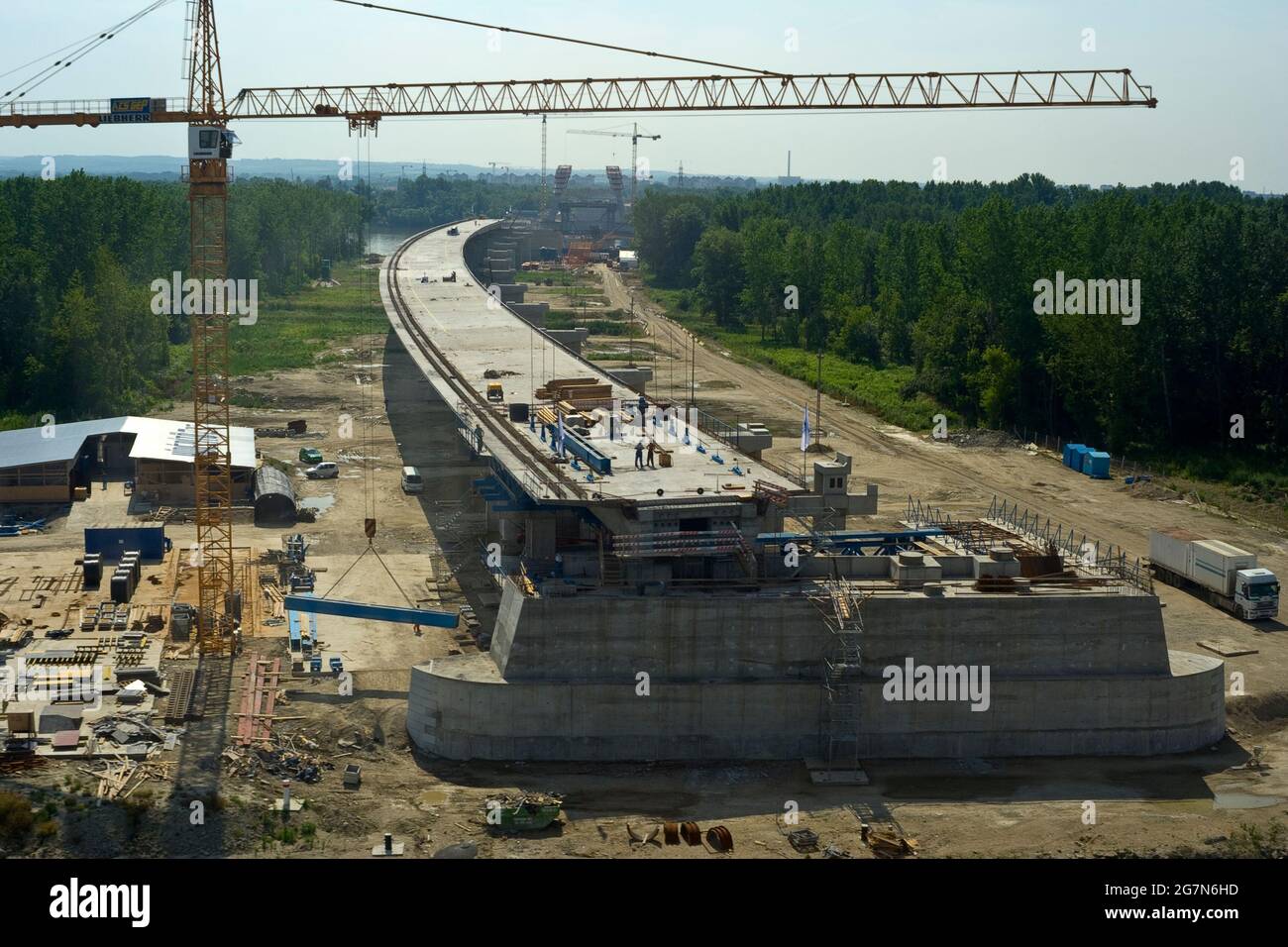 Road bridge construction hi-res stock photography and images - Alamy
