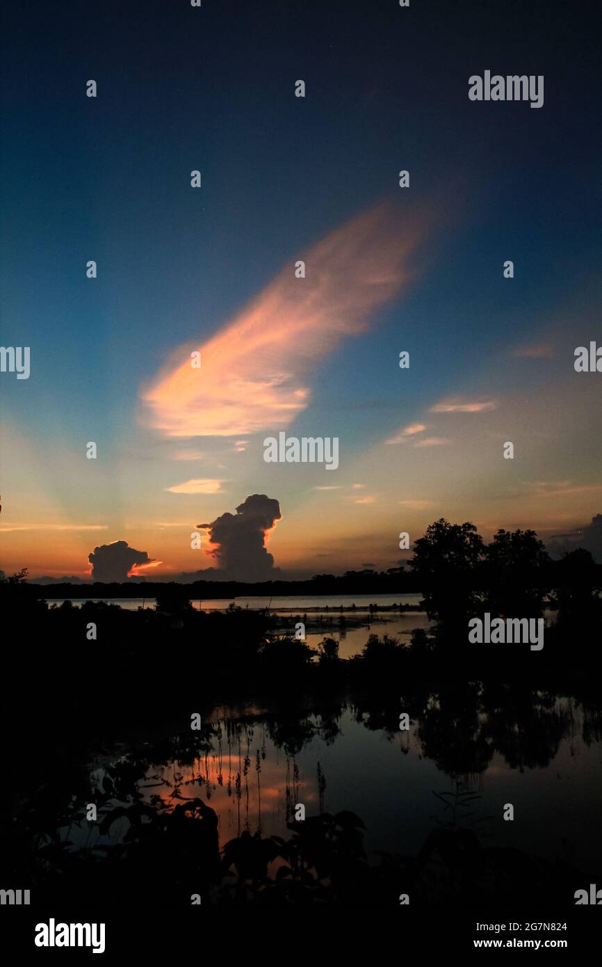 Beautiful evening view,evening time Stock Photo - Alamy