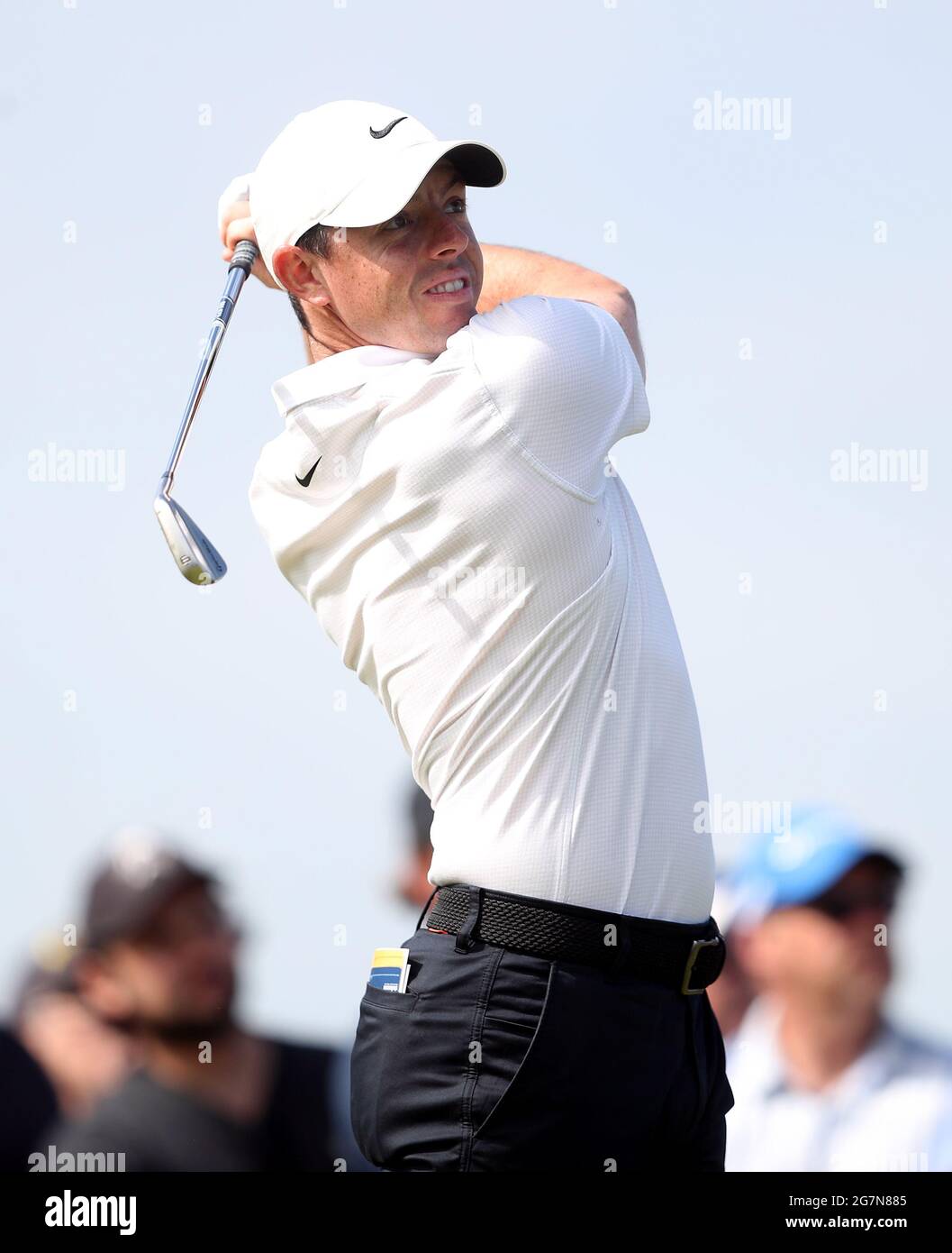 Northern Ireland's Rory McIlroy tees off during day one of The Open at ...